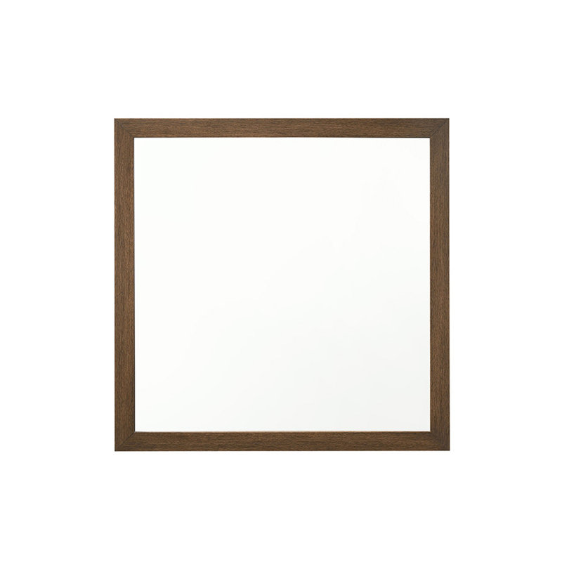 Ebern Designs Oak Finish Mirror With Contemporary Design And Versatile Placement Options | Wayfair
